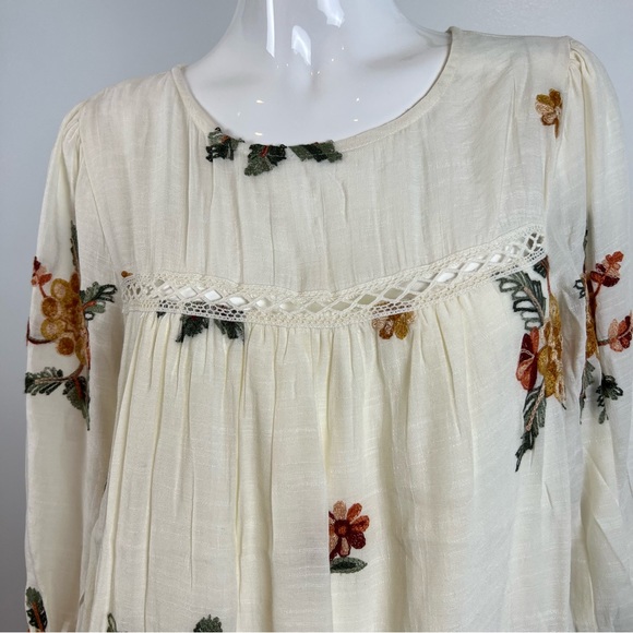 fig and flower | Tops | Anthropologie Fig And Flower 34 Sleeve Floral ...